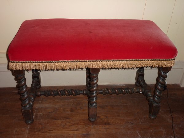 Bench with Barley Twist Legs