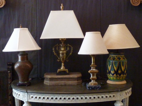 Antique Italian Collection of Small Lamps