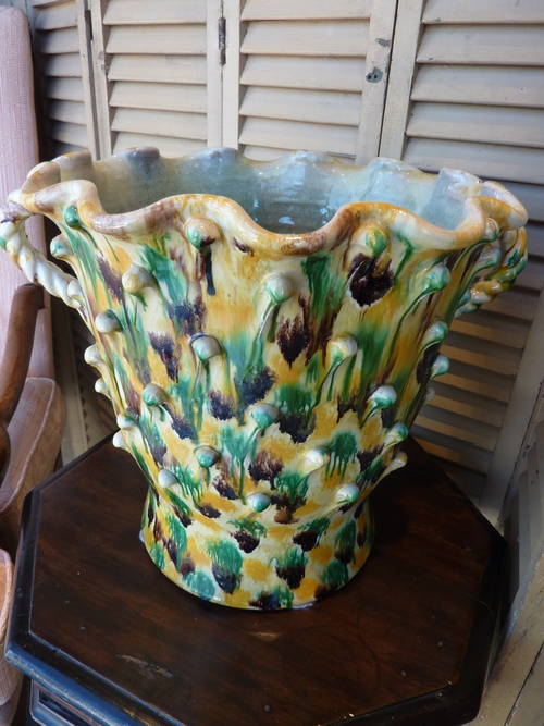 Large Italian Ceramic Cache Pot