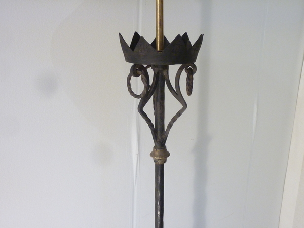 Black Wrought Iron Floor Lamp