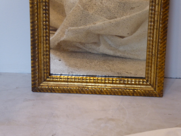 19th Century Gold Ripple Mirror