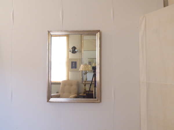 19th Century Silverleaf Narrow Profile Mirror